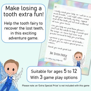 Tooth Fairy Treasure Hunt, a Printable Indoor, Lost Baby Teeth ...
