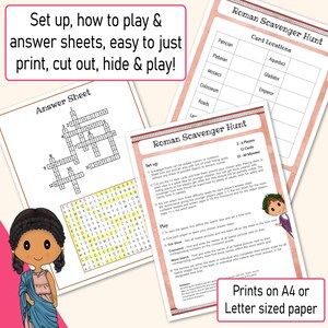 Ancient Rome Scavenger Hunt, a Printable History Game, for a Roman ...