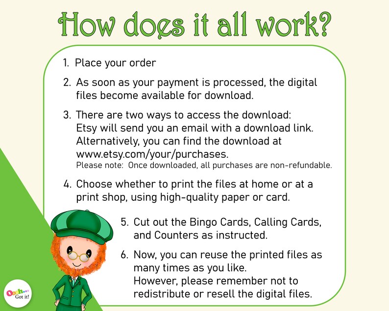 St. Patrick's Day Bingo, a Printable Leprechaun Game, a Irish Shamrock ...