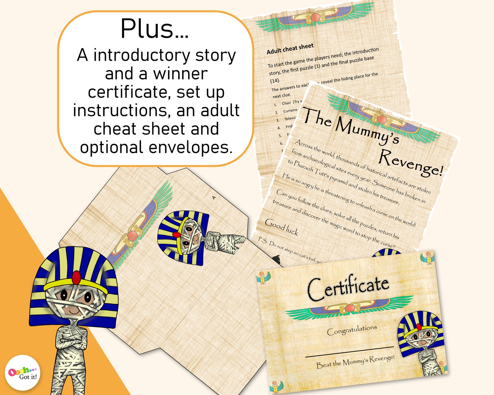 Ancient Egyptian Mummy Treasure Hunt a Indoor Printable - Etsy UK