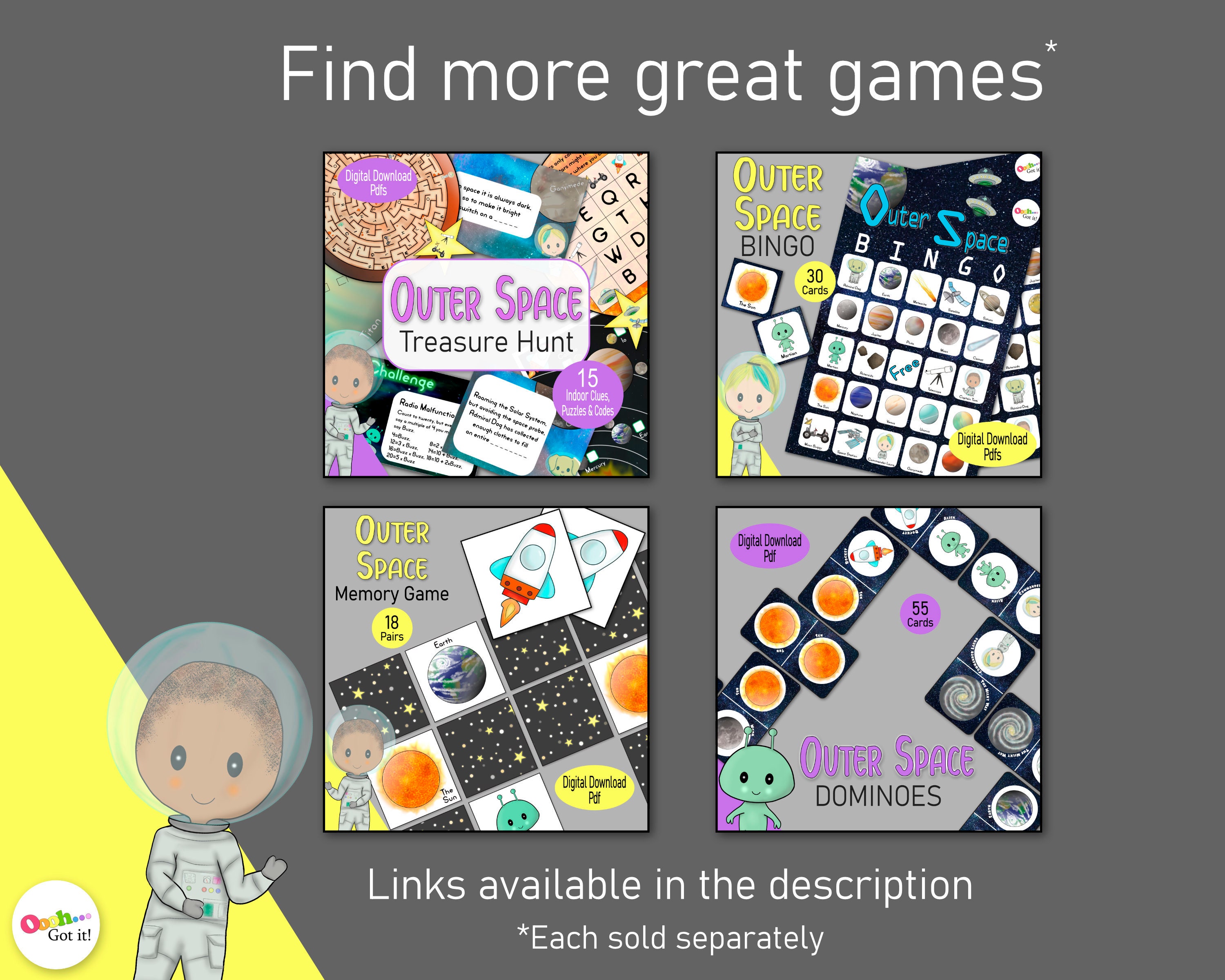 Space Scavenger Hunt, a Printable Alien Party Game, or Kids Solar ...