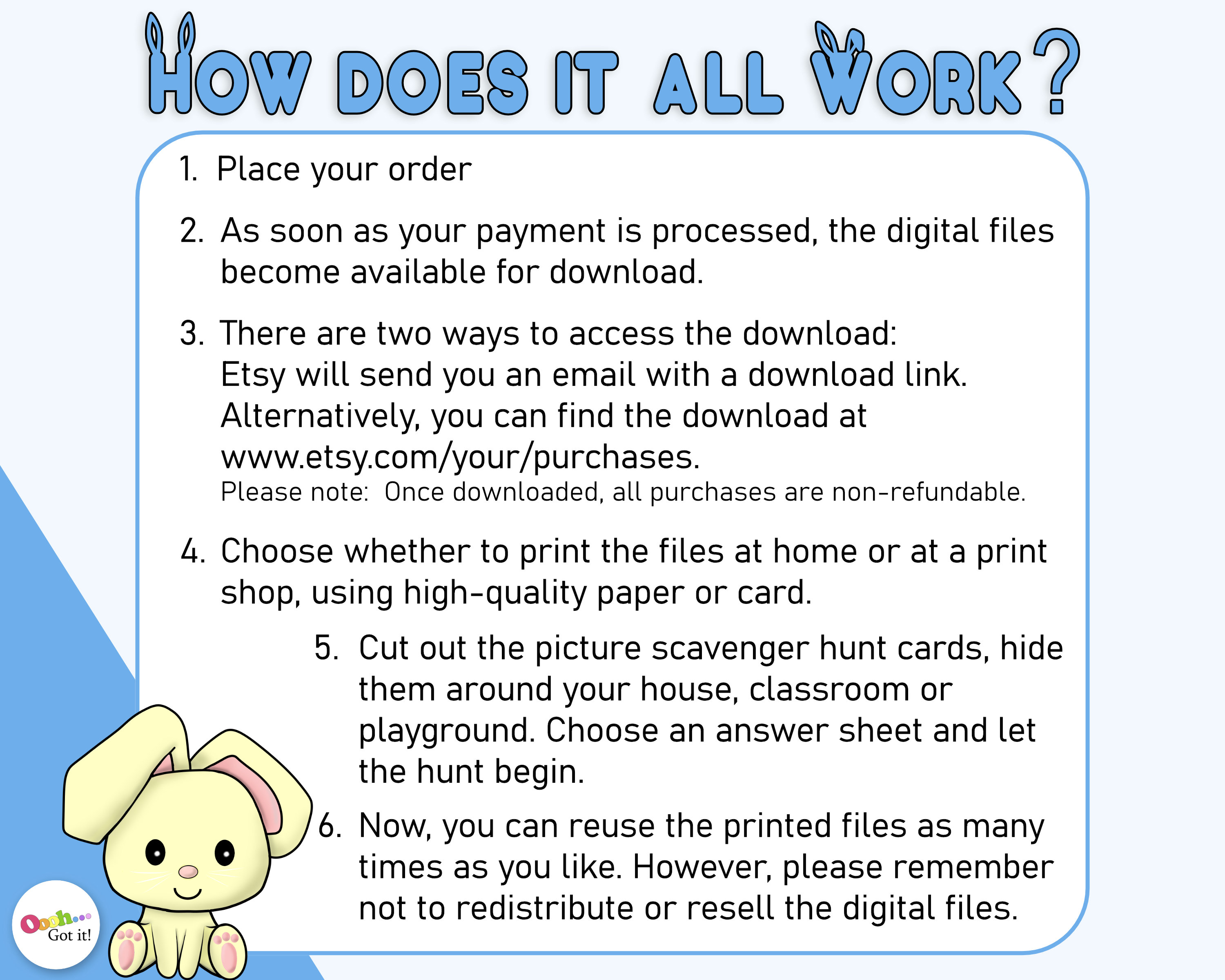 Easter Egg Scavenger Hunt Printable Spring Picture Matching Game For