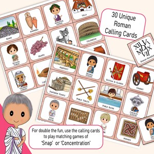 Ancient Rome Bingo, a Printable Roman Party Game, for a Roman Empire ...