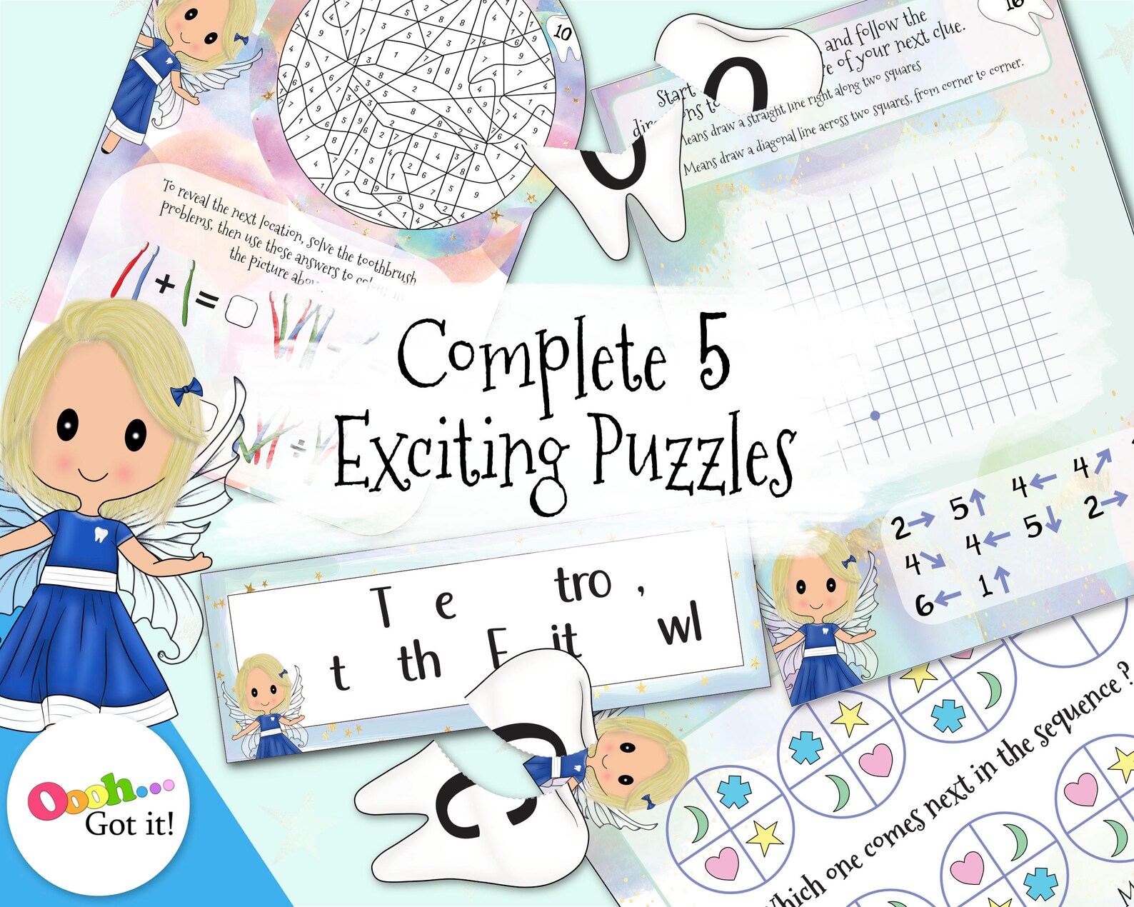 Tooth Fairy Game a Printable Indoor Treasure Hunt for Kids a - Etsy UK