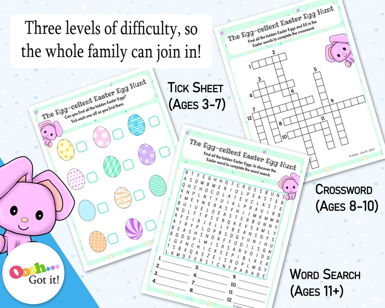 Easter Egg Scavenger Hunt Printable Spring Picture Matching - Etsy