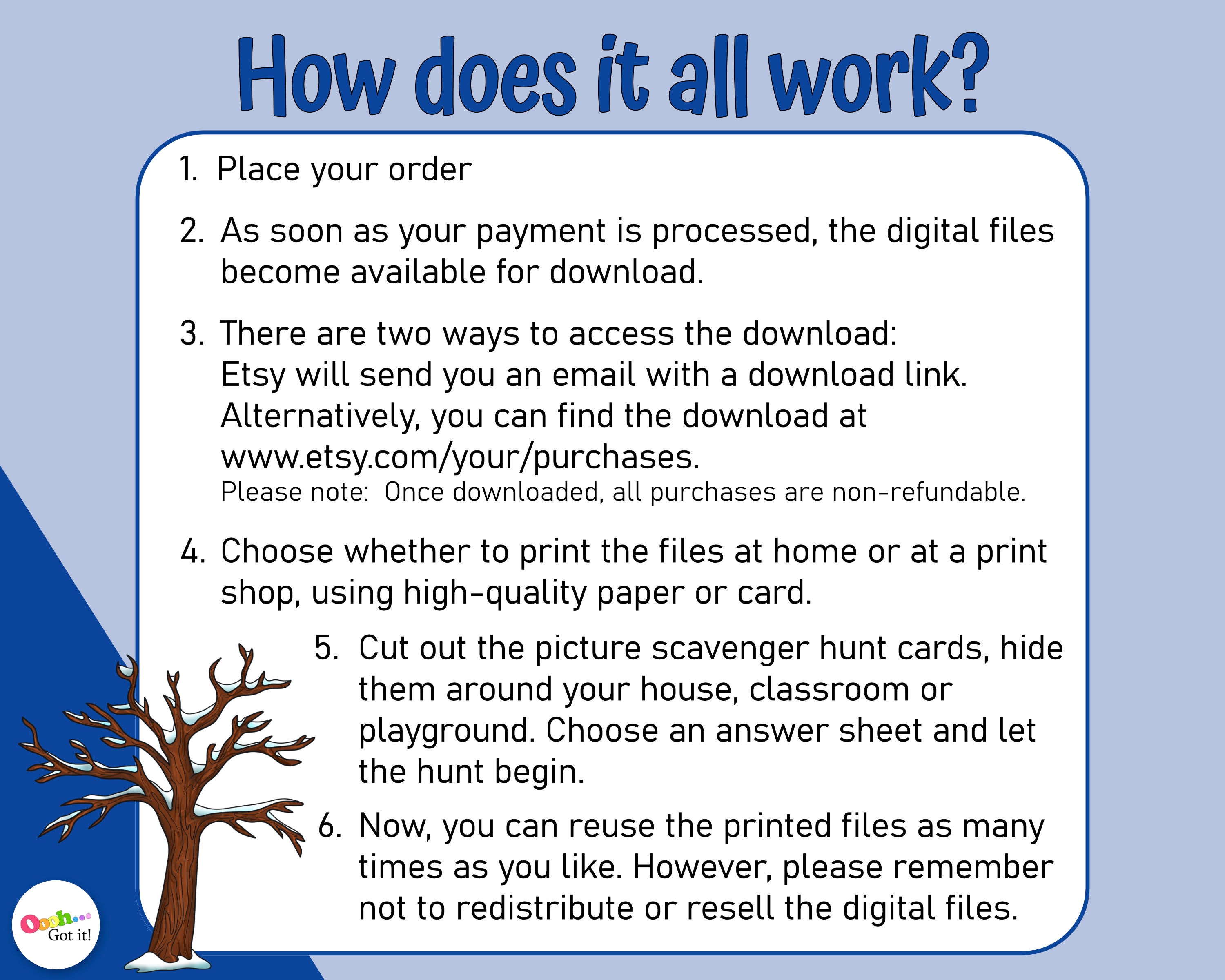Winter Wonderland Scavenger Hunt, a Printable Picture Matching Family ...