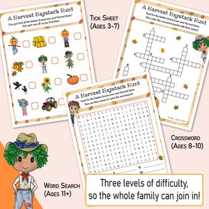 Scarecrow Scavenger Hunt, a Printable Fall Picture Game, for ...