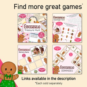 Gingerbread Bakery Bingo, a Printable Christmas Baking Party Game, for ...