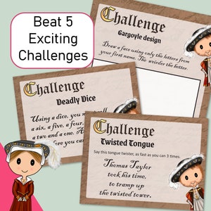 Tudor Treasure Hunt, a British History Educational Party Game, a ...