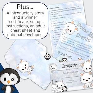 Winter Animals Treasure Hunt, Printable Indoor Arctic Scavenger Hunt ...