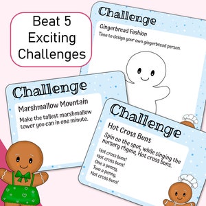 Gingerbread Man Treasure Hunt, a Cute Printable Kids Festive Baking ...