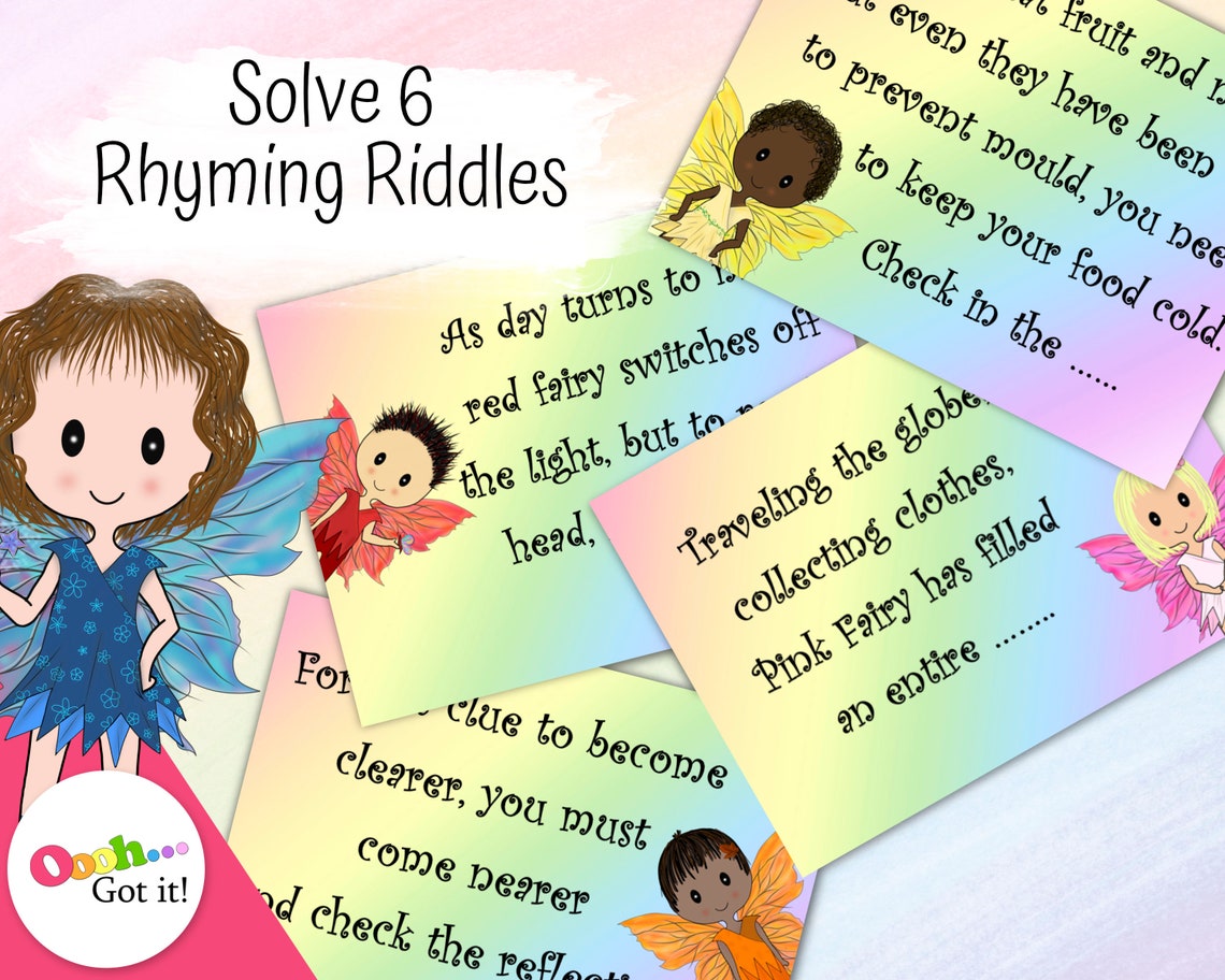 Fairy Treasure Hunt a Printable Indoor Scavenger Hunt With | Etsy UK