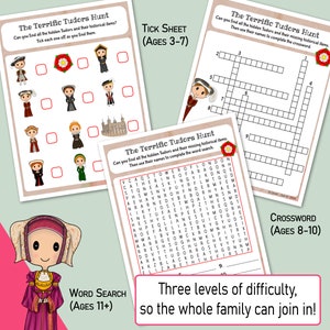 The Tudors Picture Scavenger Hunt, a Printable British History Family ...