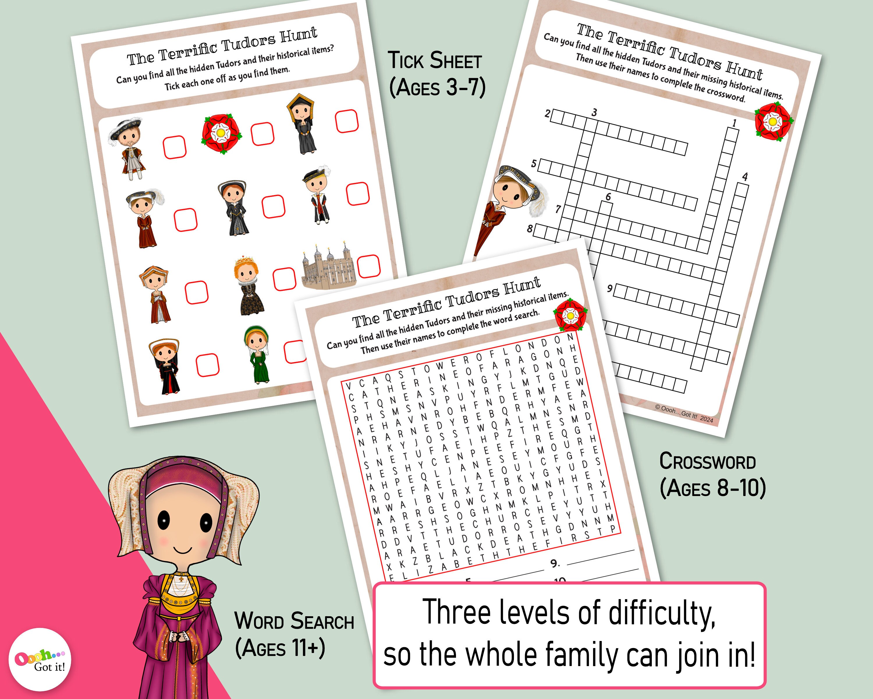 The Tudors Picture Scavenger Hunt, a Printable British History Family ...
