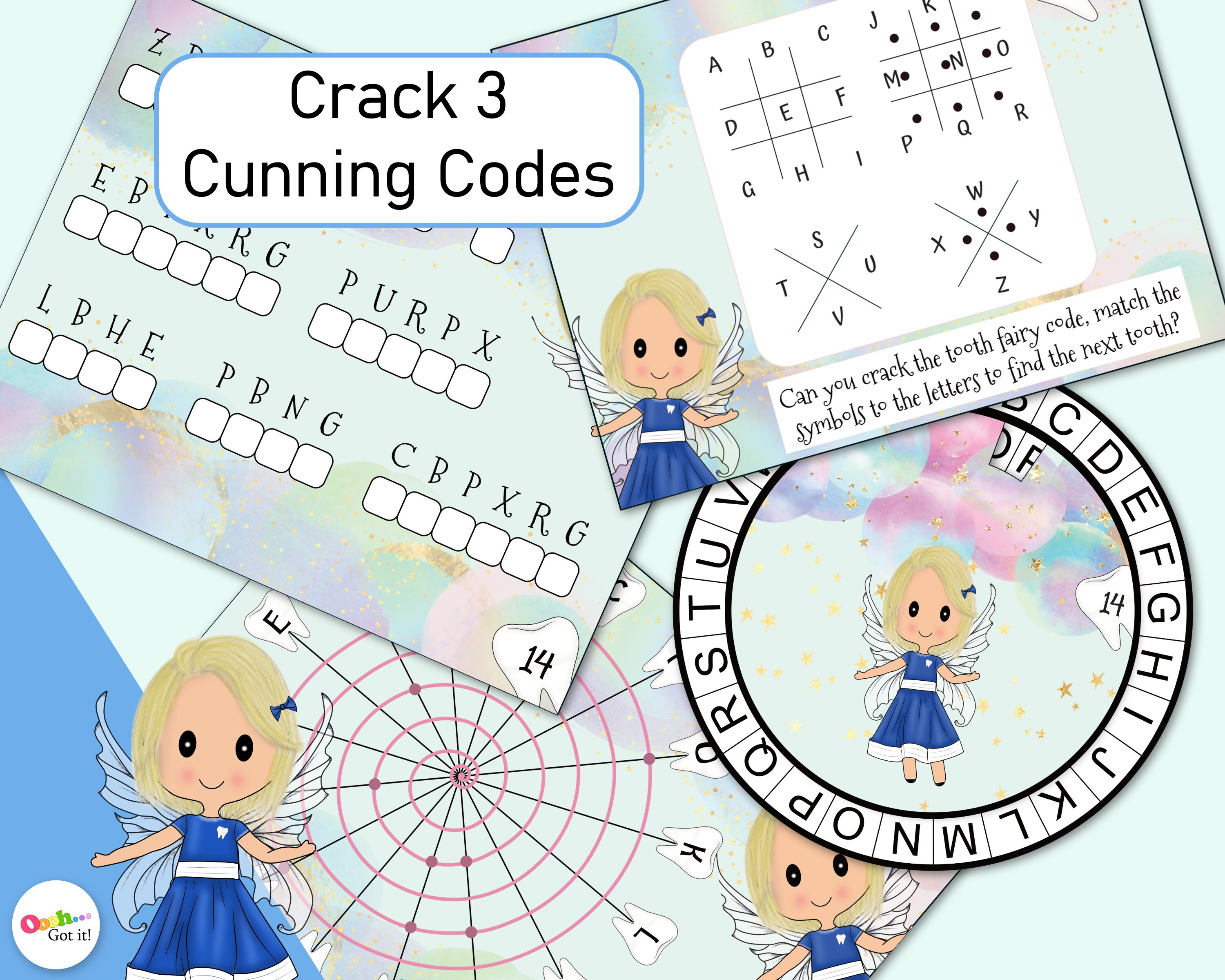 Tooth Fairy Game, a Printable Indoor Treasure Hunt for Kids, a Girls ...