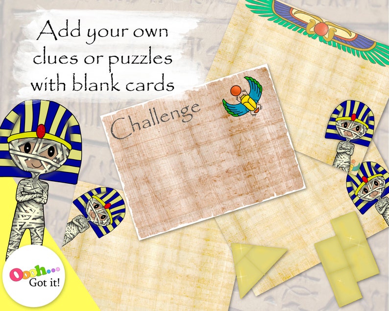 Ancient Egyptian Mummy Treasure Hunt a Indoor Printable - Etsy