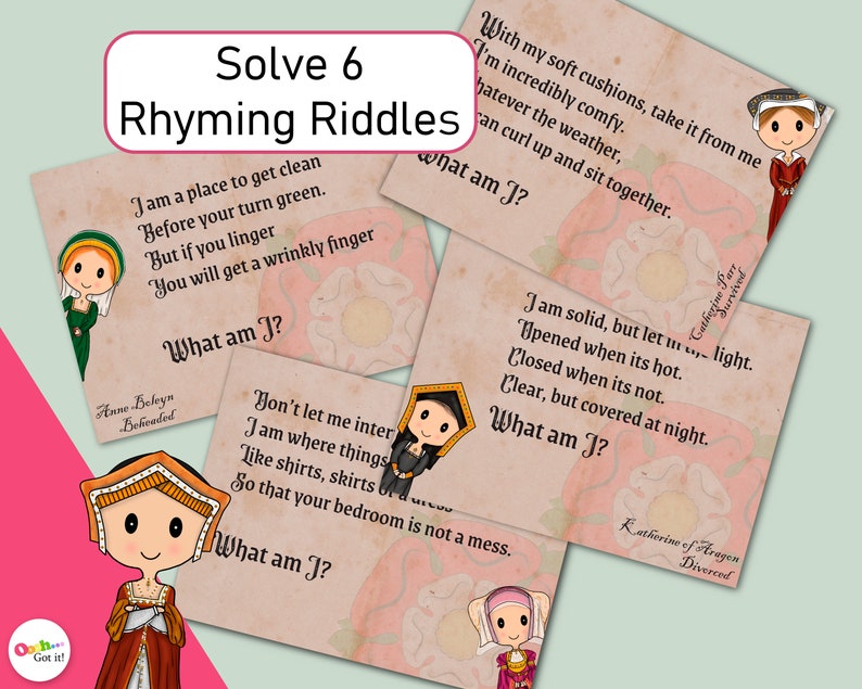 Tudor Treasure Hunt, a British History Educational Party Game, a ...