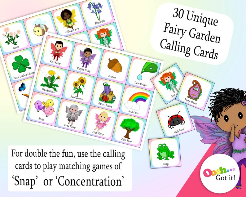 Fairy Bingo a Printable Rainbow Kids Activity Party Game for - Etsy UK