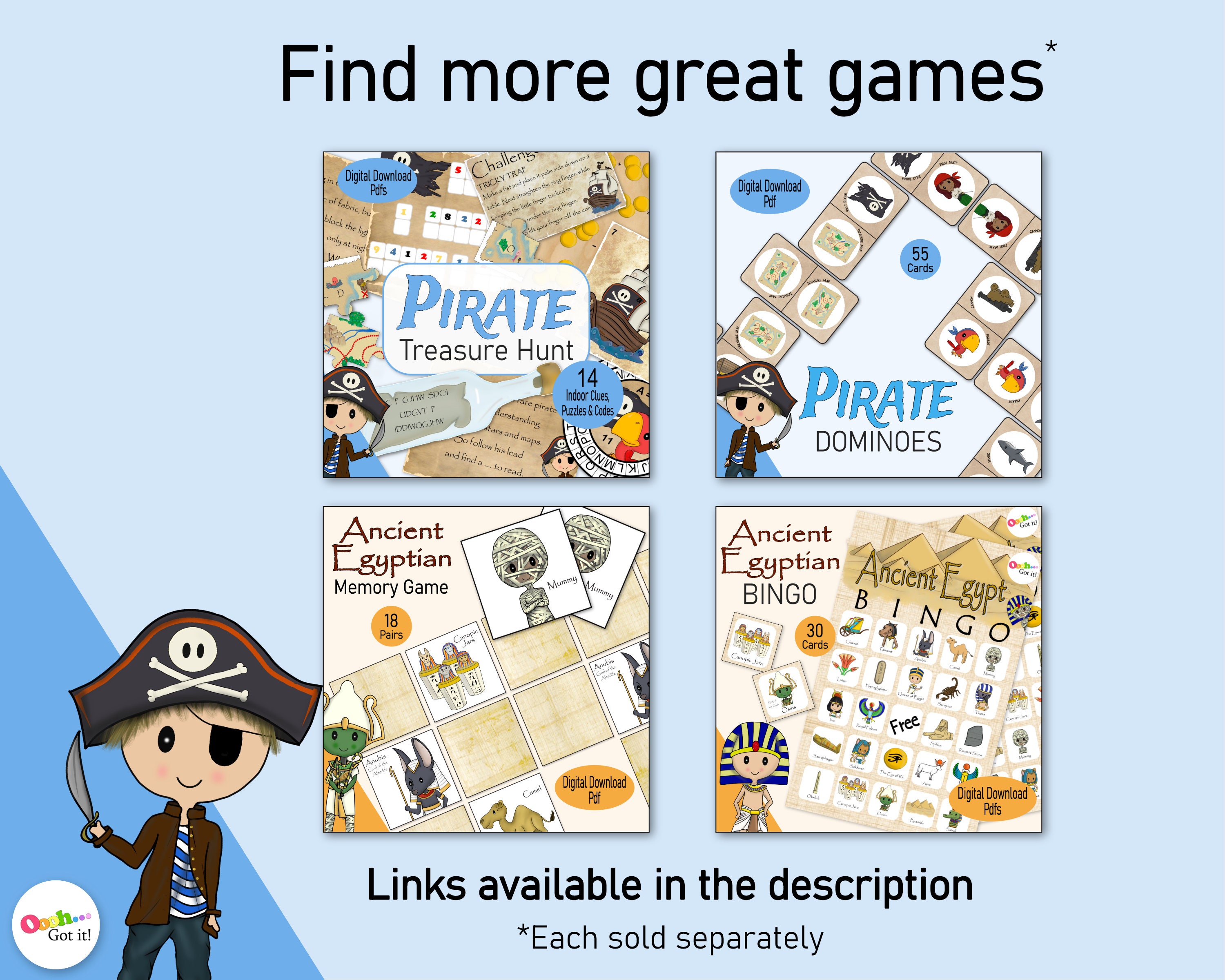 Pirate Bingo Game a Printable Kids Activity for a Pirate - Etsy UK