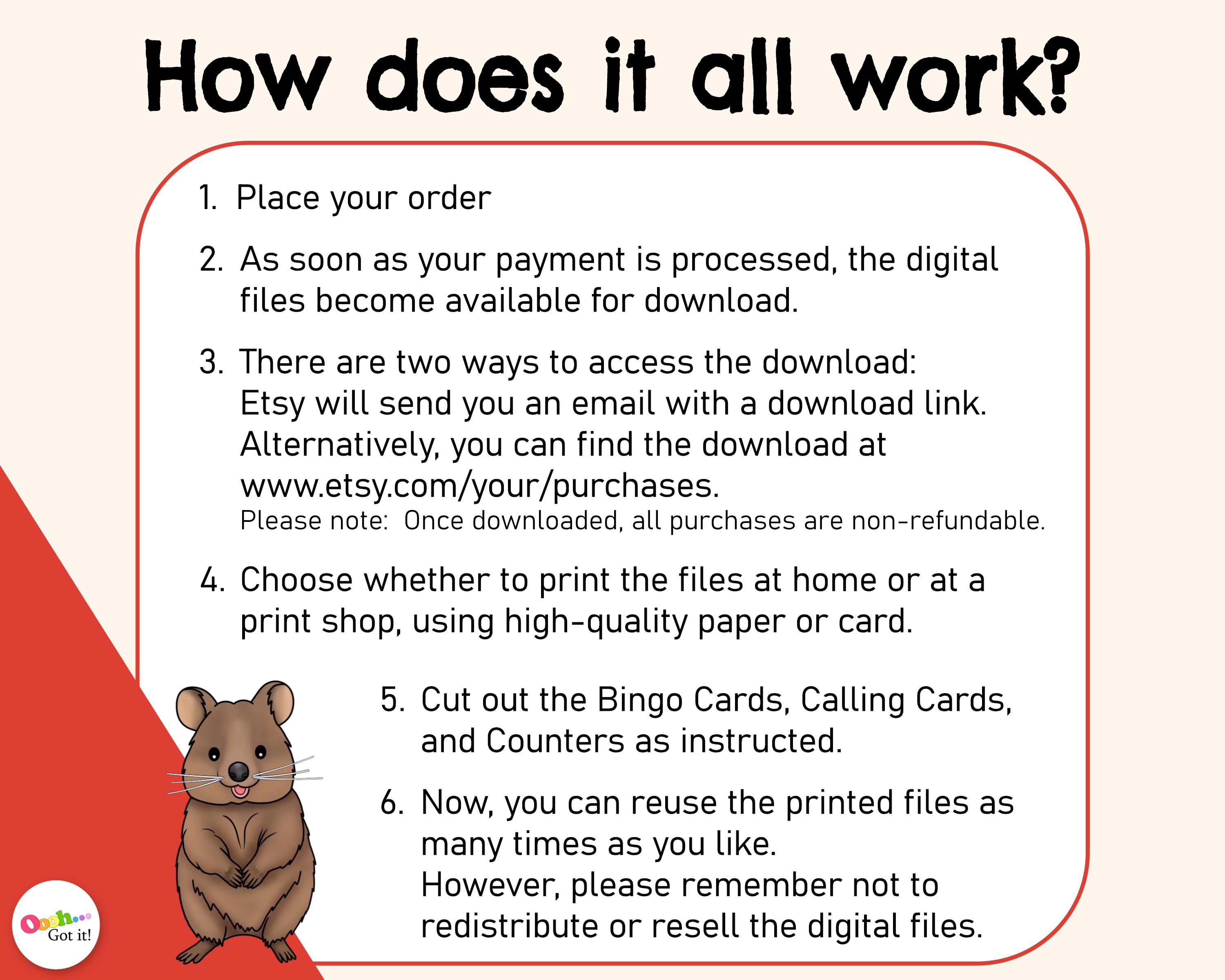 Australian Animals Bingo - a Printable Game With Aussie & New Zealand ...