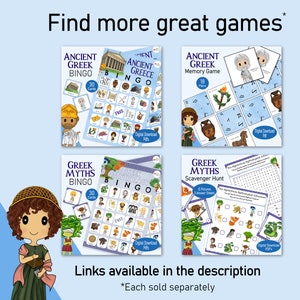 Ancient Greece Scavenger Hunt, a Printable History Game, for a Greek ...