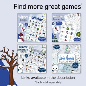 Winter Wonderland Memory Card Game: A Printable Picture Matching ...