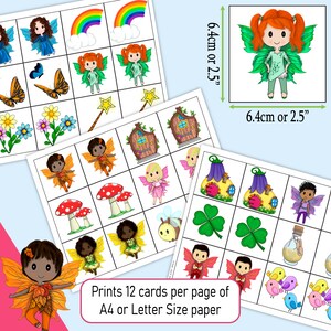 Fairy Memory Cards Game, a Printable Rainbow Picture-matching Travel ...