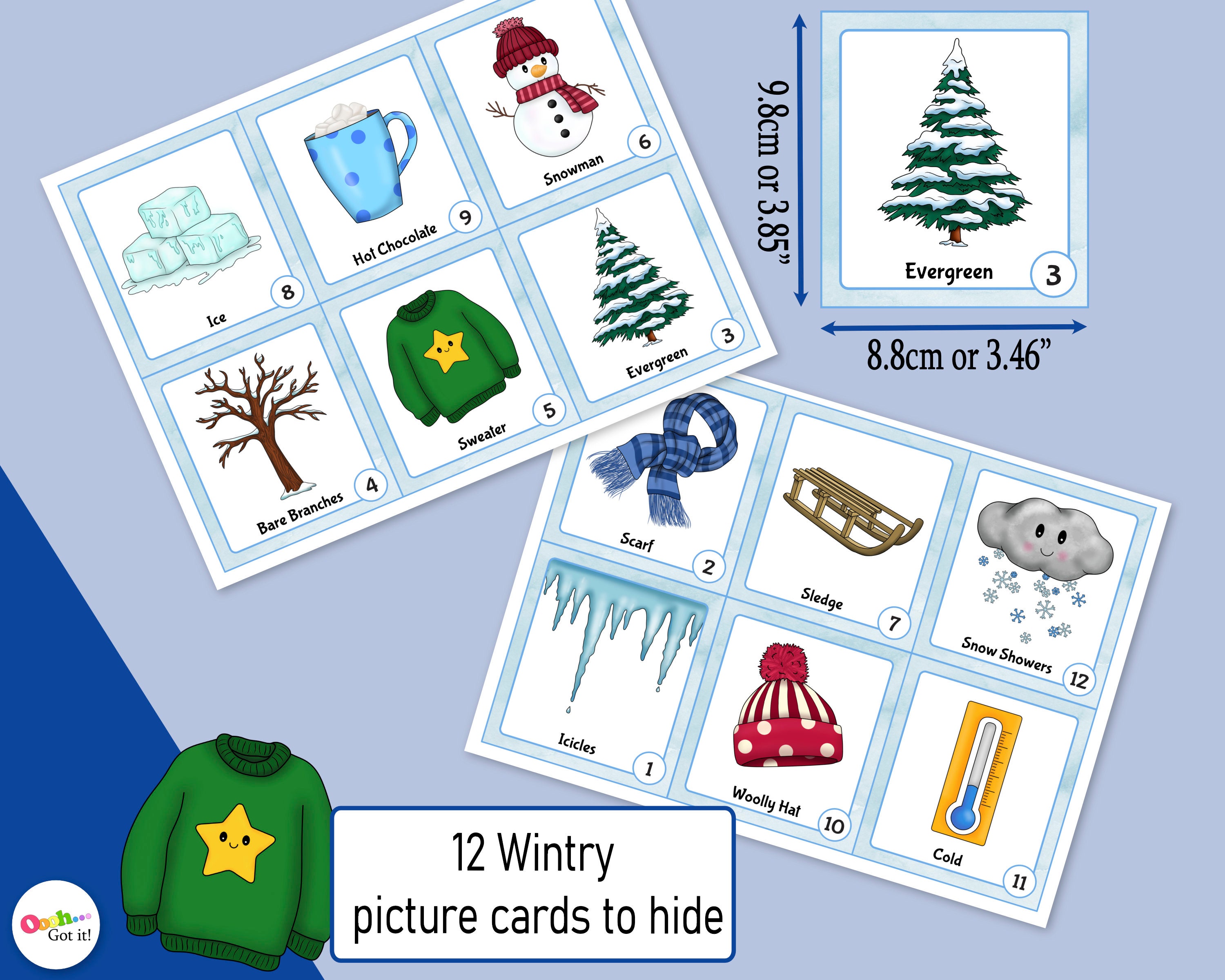 Winter Wonderland Scavenger Hunt, a Printable Picture Matching Family ...