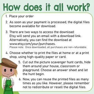 Fruit & Vegetable Picture Scavenger Hunt, a Fun Printable Healthy ...