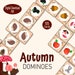 Fall Dominoes, a Printable Autumn Kids Activity, a Picture Matching ...