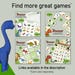 Dinosaur Bingo, Printable Jurassic 2nd Birthday Party Game, a T-rex ...