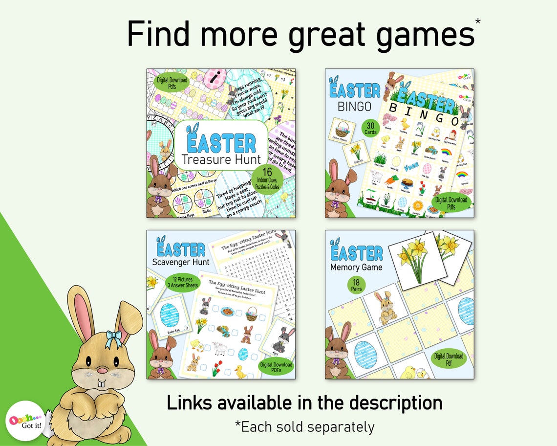 Easter Picture Dominoes, a Printable Party Game, Pre-school Activity ...