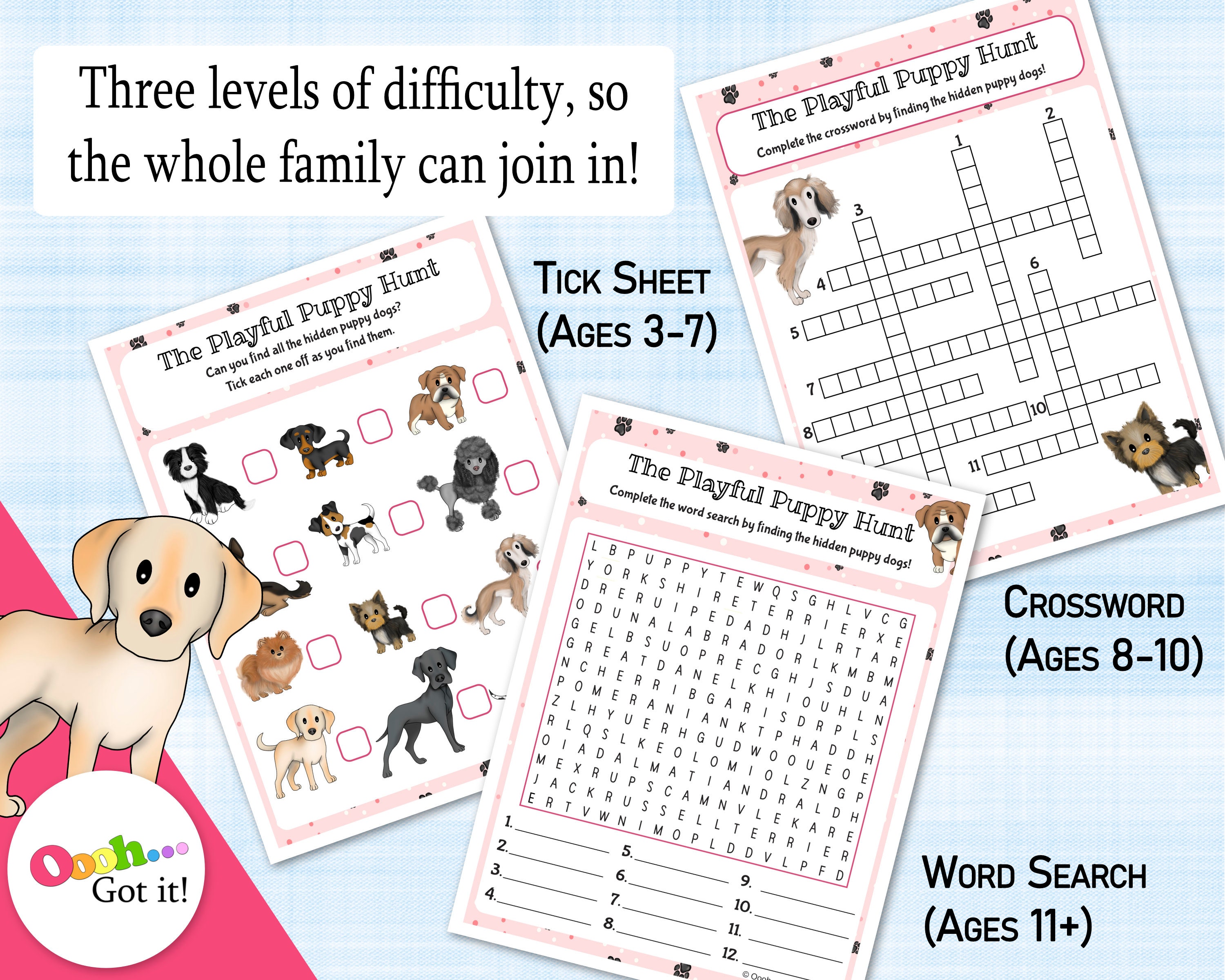 Dog Scavenger Hunt a Printable Puppy Picture Matching Game - Etsy UK