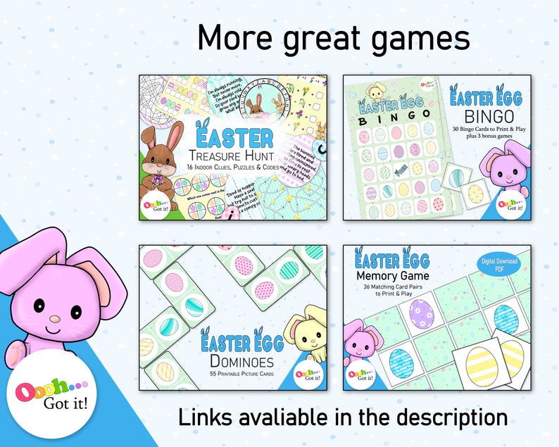 Easter Egg Scavenger Hunt Printable Spring Picture Matching - Etsy