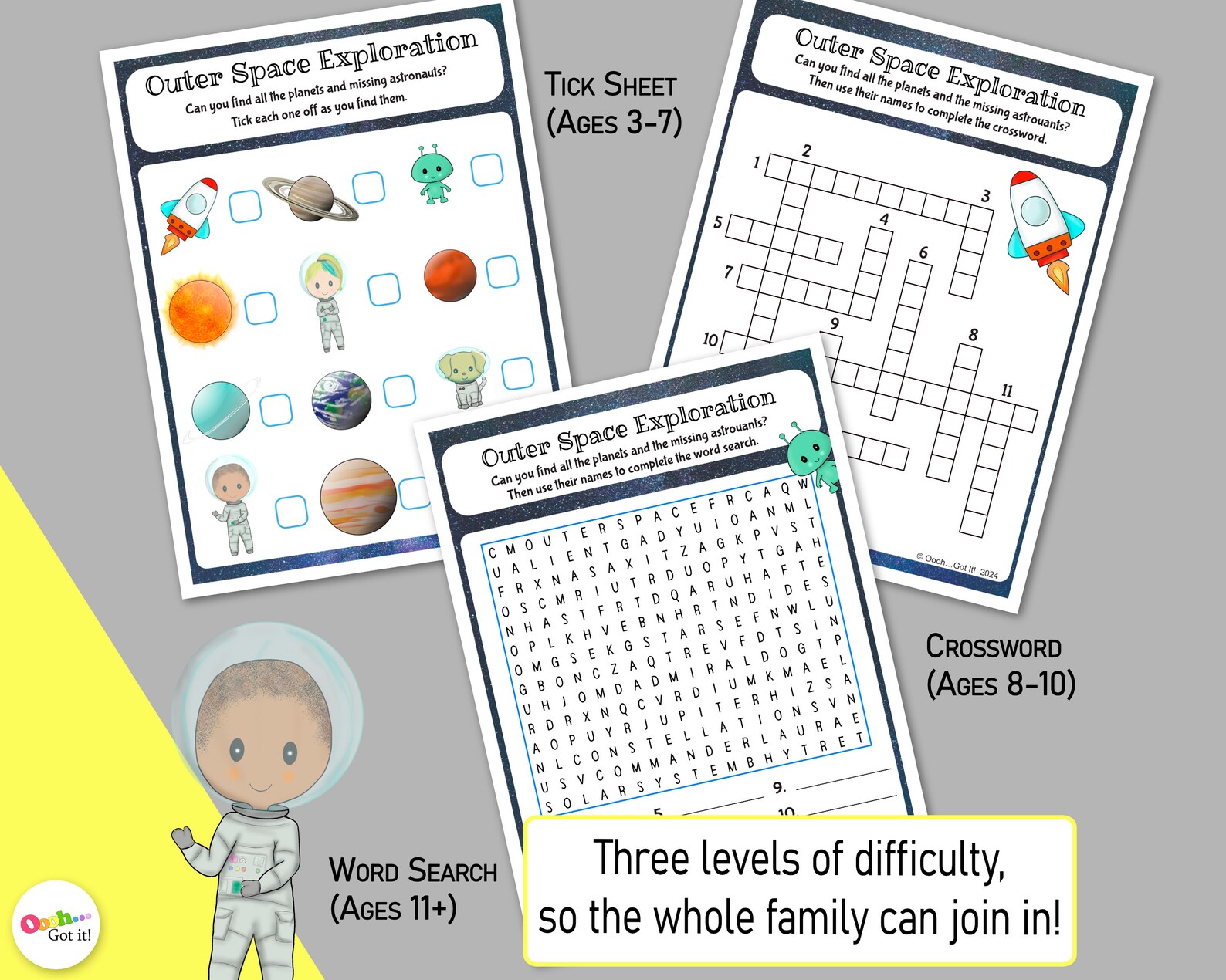 Space Scavenger Hunt, a Printable Alien Party Game, or Kids Solar ...