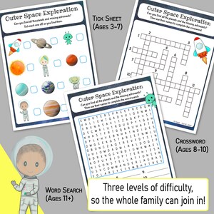 Space Scavenger Hunt, a Printable Alien Party Game, or Kids Solar ...