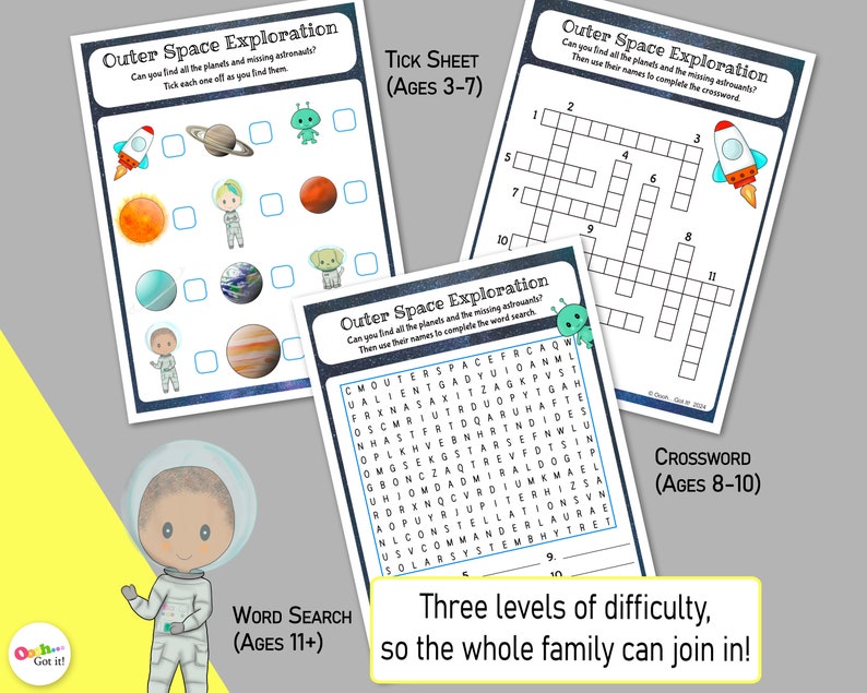 Space Scavenger Hunt, a Printable Alien Party Game, or Kids Solar ...