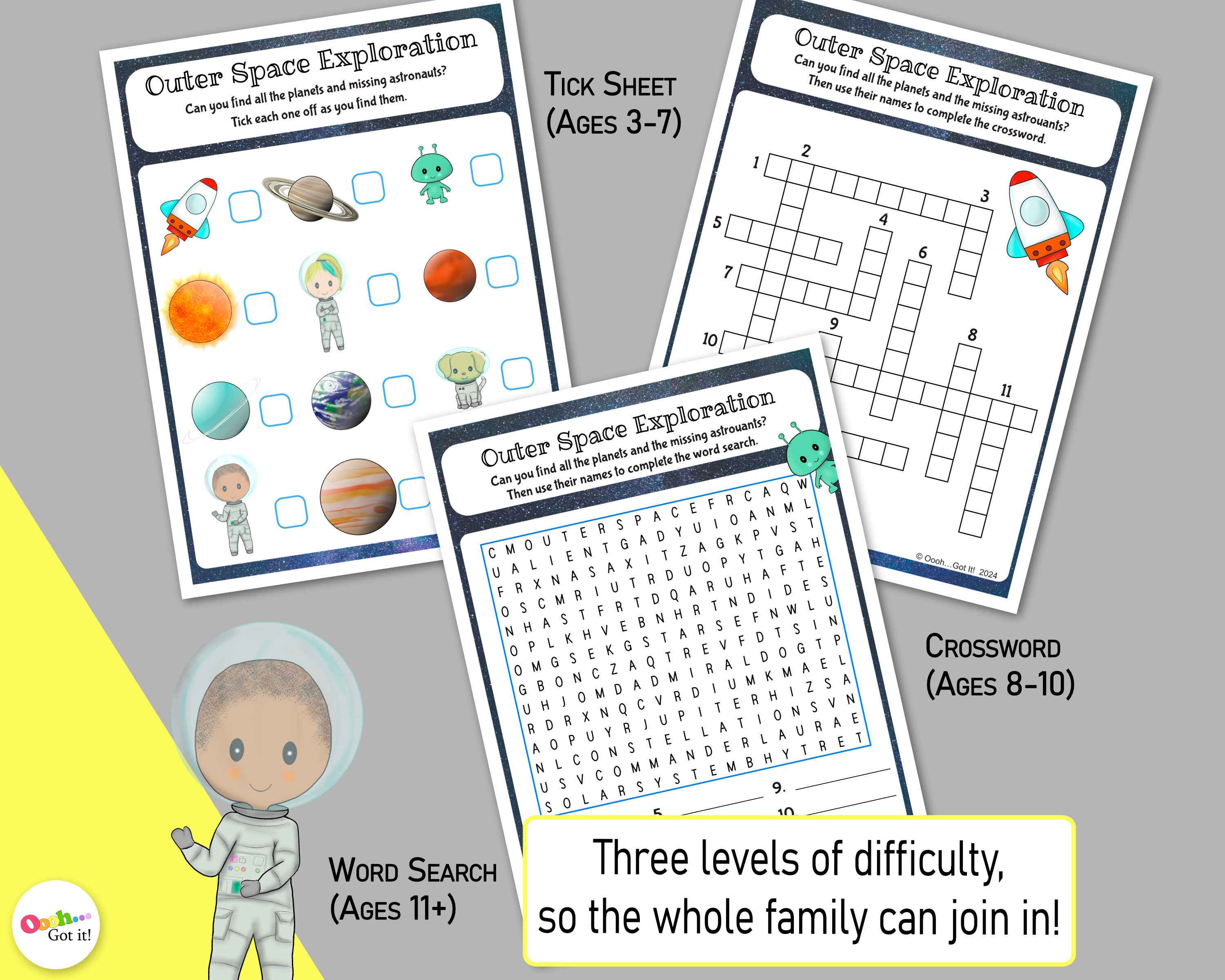 Space Scavenger Hunt, a Printable Alien Party Game, or Kids Solar ...