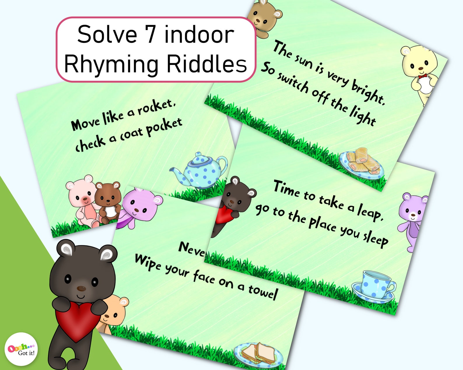 Teddy Bear Treasure Hunt, a Easy Indoor/outdoor Adventure for Younger ...