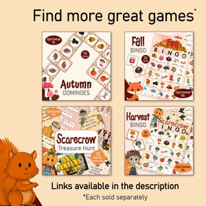 Autumn Bingo Cards, a Fall Printable Kids Activity, a September ...