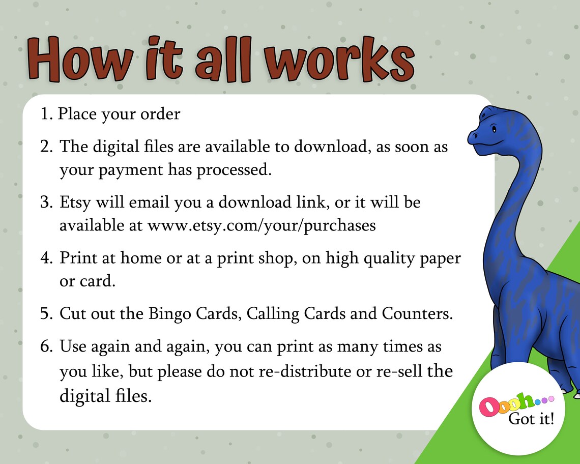 Dinosaur Bingo Printable Jurassic 2nd Birthday Party Game a - Etsy
