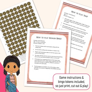 Ancient Rome Bingo, a Printable Roman Party Game, for a Roman Empire ...