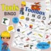Toolbox Bingo, a Printable Construction Party Game, 30 Bingo Cards for ...