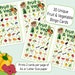Fruit & Vegetable Bingo Cards, a Greengrocer, Farmers Market Printable ...