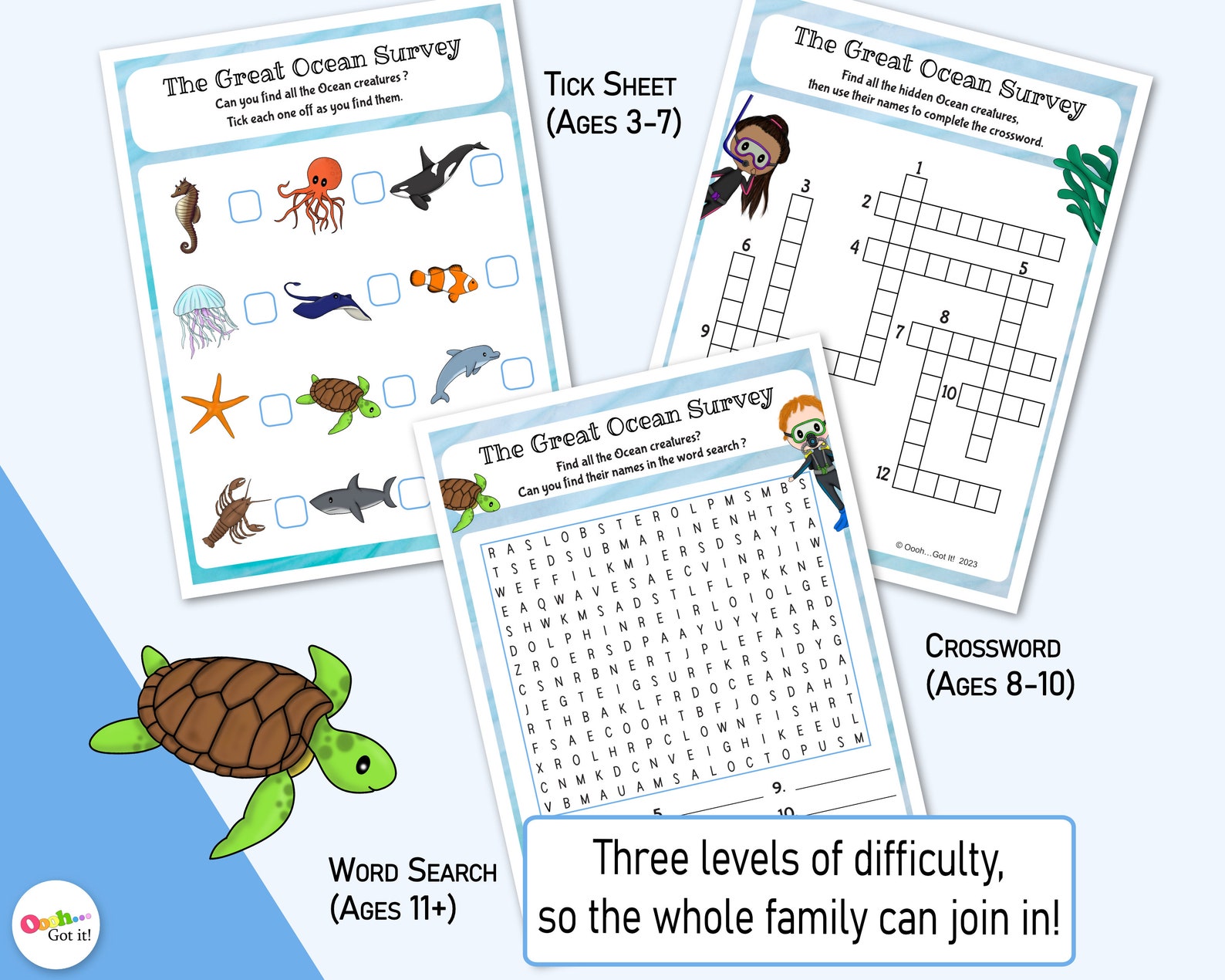 Under the Sea Picture Scavenger Hunt, a Printable Education & Fun Ocean ...