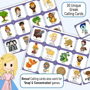 Greek Mythology Bingo, a Fun Printable Ancient Greece Game, for a ...