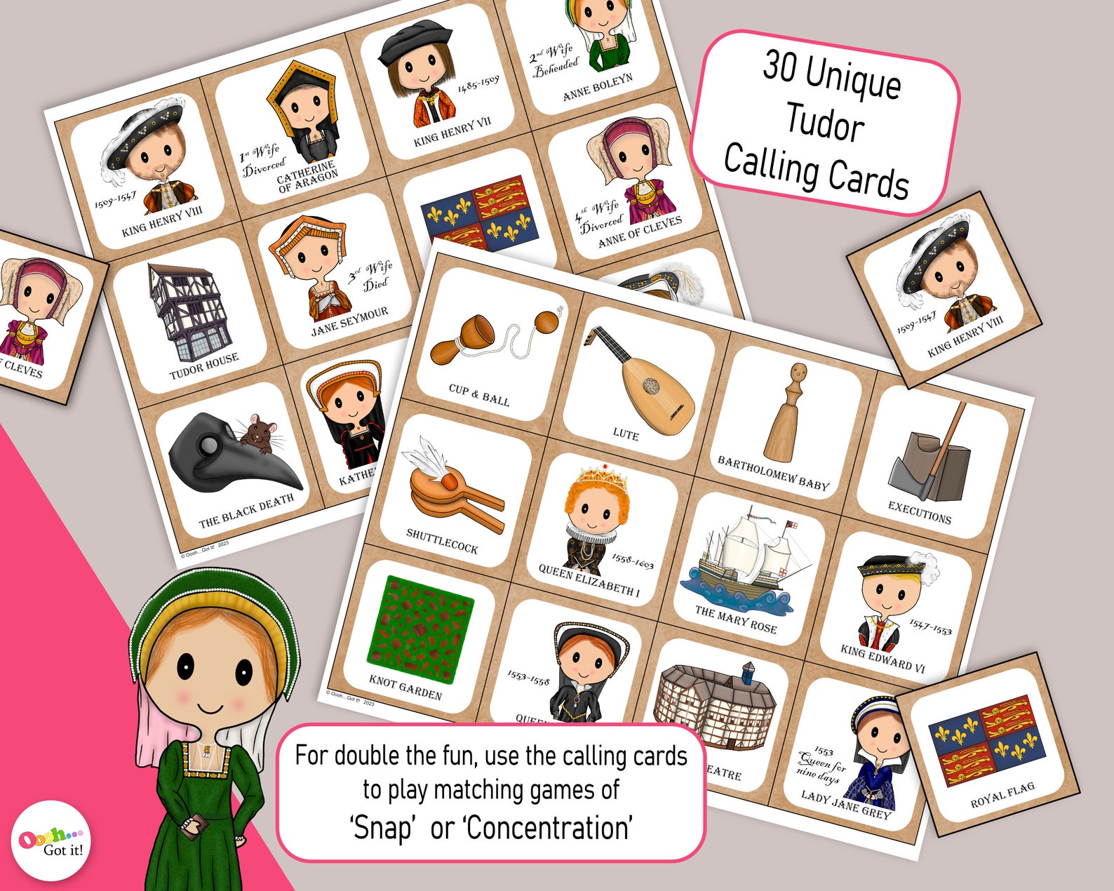 The Tudors Bingo a British History Game Featuring Henry VIII - Etsy UK