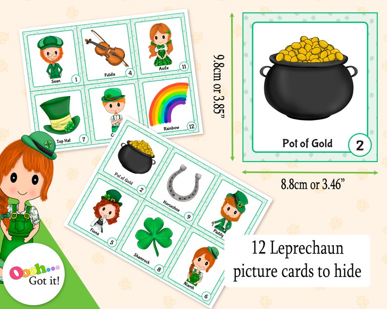 St Patrick's Day Scavenger Hunt a Printable Leprechaun - Etsy