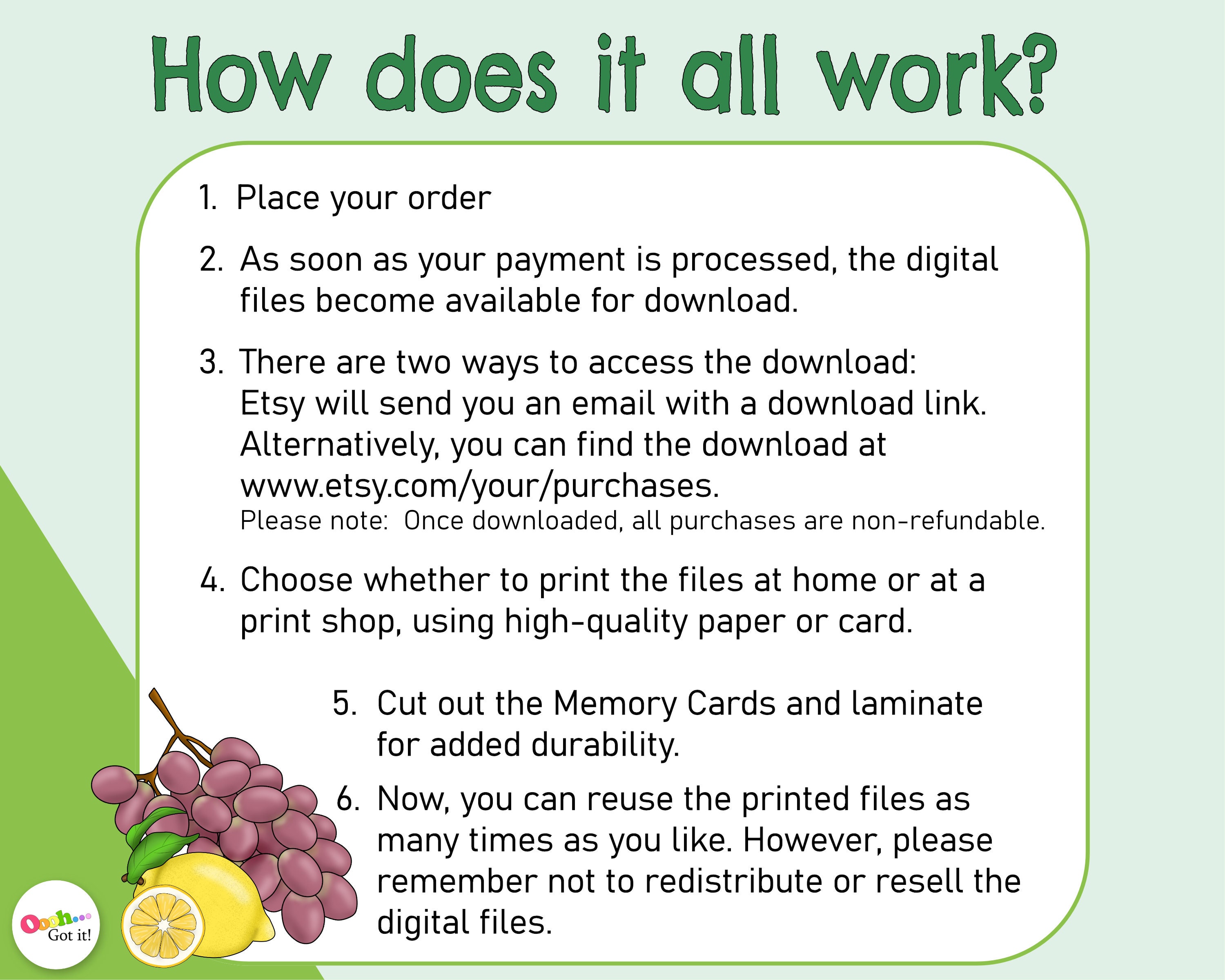 Fruit & Vegetable Memory Game, a Greengrocer, Farmers Market, Healthy ...