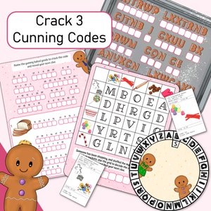 Gingerbread Man Treasure Hunt, a Cute Printable Kids Festive Baking ...